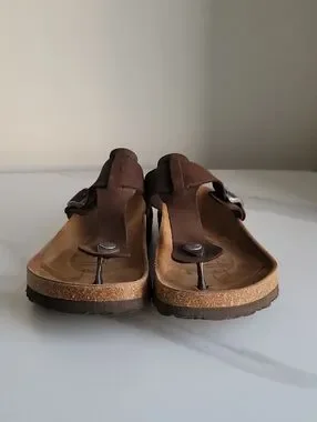 Birkenstock | Shoes | Betula By Birkenstock Brown Leather Thong Sandals ...